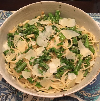 Spring Vegetable Carbonara Recipe - GreatChefRecipes.com