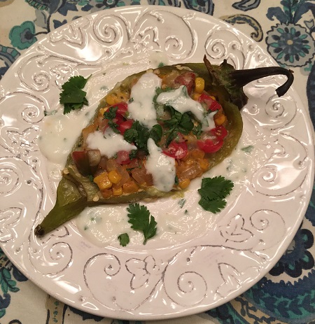 Stuffed Hatch Chile Recipe - GreatChefRecipes.com