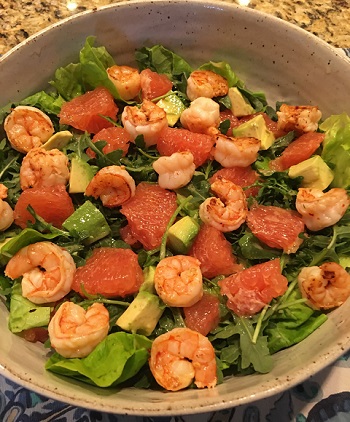 Grapefruit Shrimp Salad Recipe - GreatChefRecipes.com